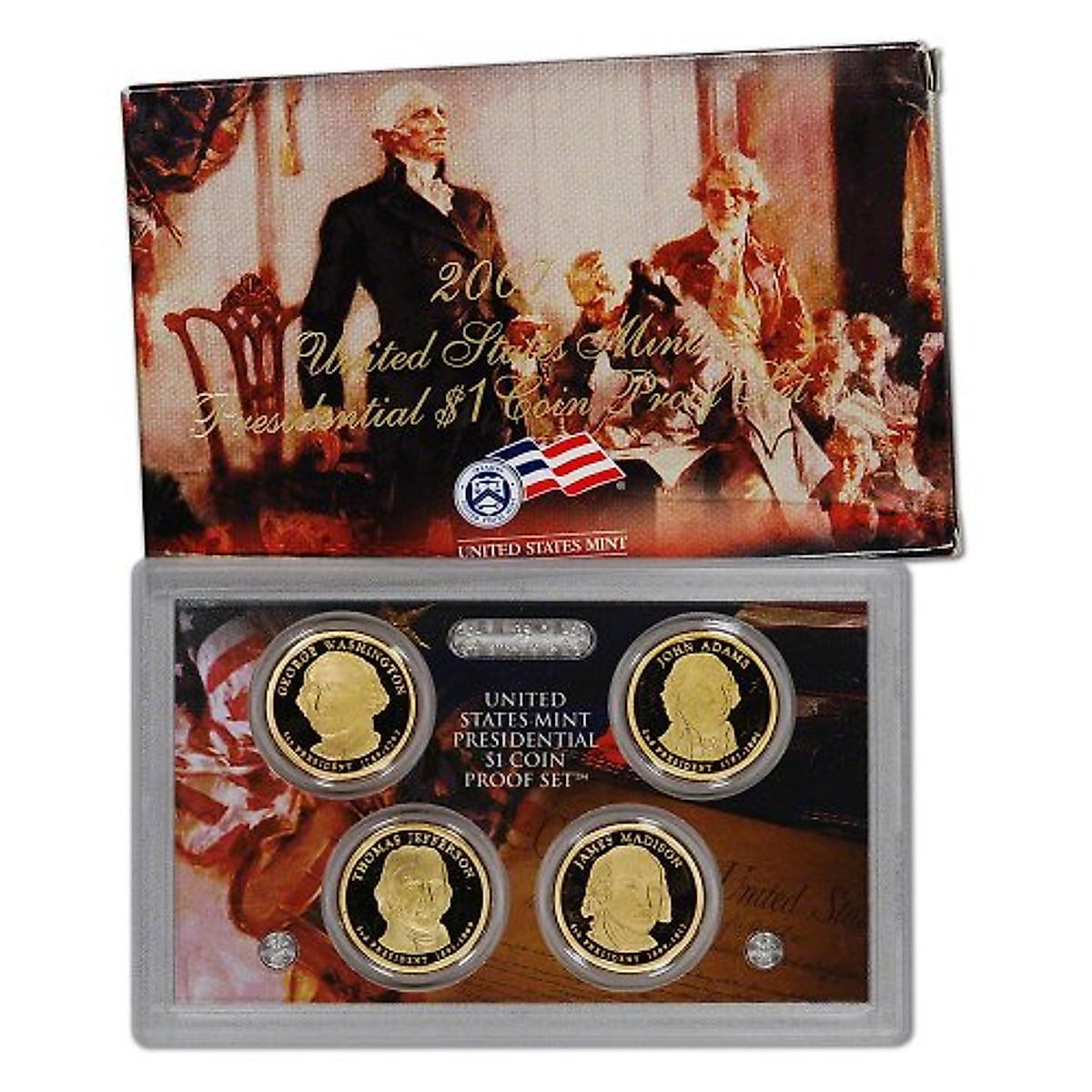 2007 S US Mint Presidential $1 Coin Proof Set OGP