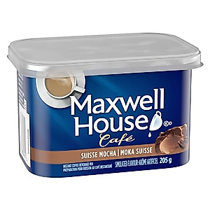 Maxwell House Cafe, Suisse Mocha, Instant Coffee, 205g/7.2oz., {Imported from Canada}