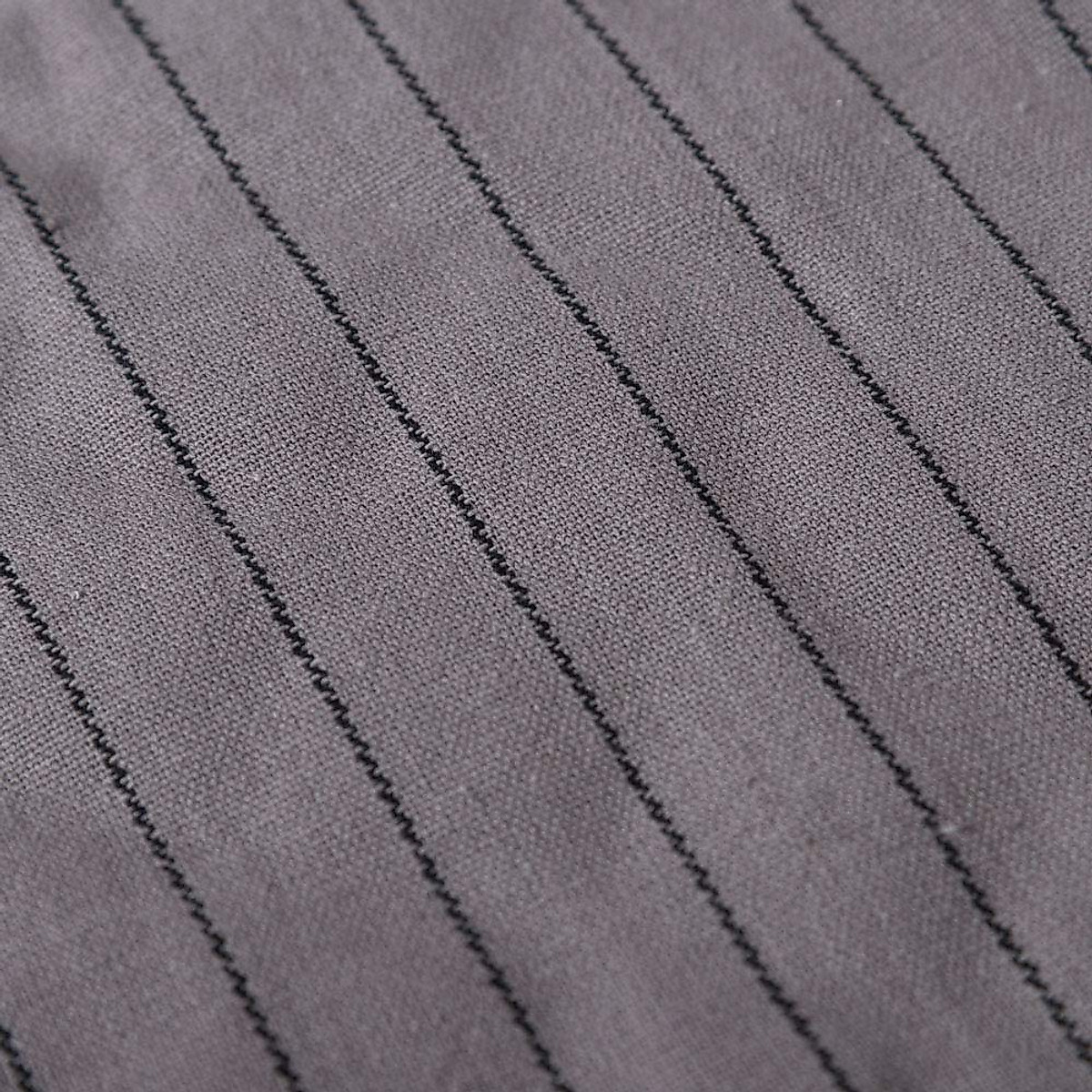 100% Cotton Kitchen Everyday Basic Pot Holder Heat Resistant Coaster Potholder for Cooking and Baking 7 x 7-Inch Set of 3 (Dark Grey Stripe)