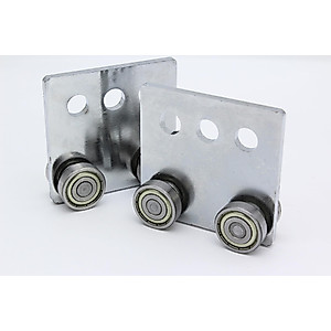 Hi Flame 4 Wheel Trolley Assembly, Four Bearing Trolley Assembly for Taller Strut Channel or All 1-5/8" Channel (Pack of 4)