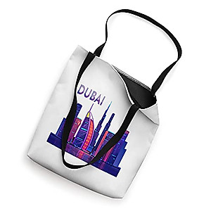 I love Dubai Souvenirs Tshirt- cute Dubai monument Art Tote Bag