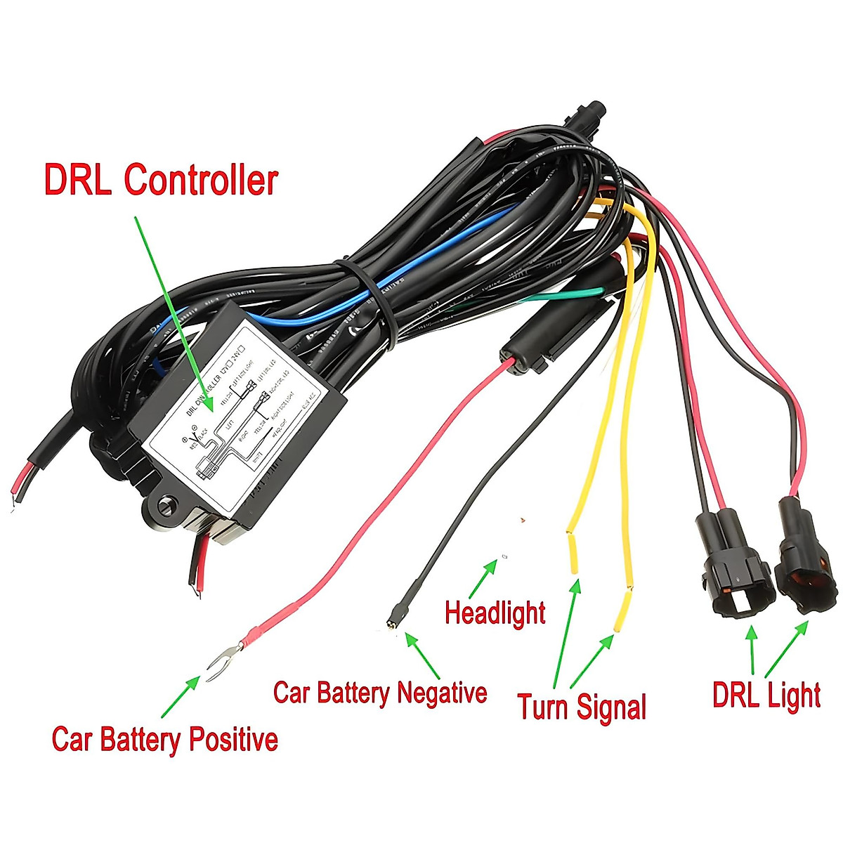 iJDMTOY Universal LED Daylight DRL Automatic ON/Off Controller Module Box Relay