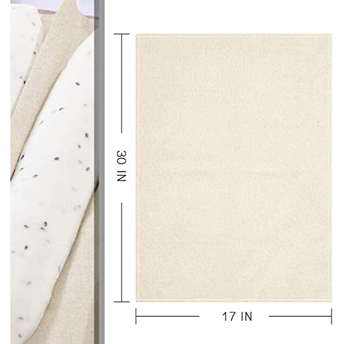 Bread Lame Set Hand Crafted with 5 replacement blade and Leather Protective Cover professional 100% Cotton Pastry bakers dough proofing couche for French Baguette loaves Artisan loaf (Small Cover)