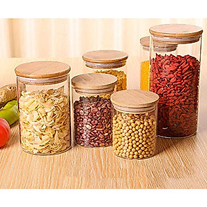 Bonwete Food Storage Containers Cereal Dry Food Storage Container with Bamboo Lid
