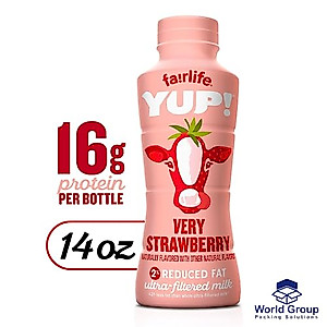 Fairlife Variety Pack - Rich Chocolate & Very Strawberry - 23g Protein, All Natural Flavors, Low Fat Ultra Filtered Milk Rich, 14oz (Pack of 6) By World Group Packing Solutions