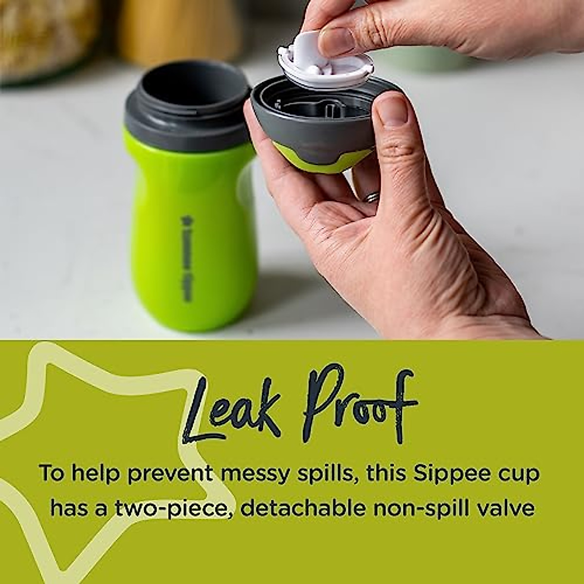 Tommee Tippee Insulated Sippee Cup, Water Bottle for Toddlers, Spill-Proof, BPA Free, 9oz, 12m+, Pack of 2, Green and Teal