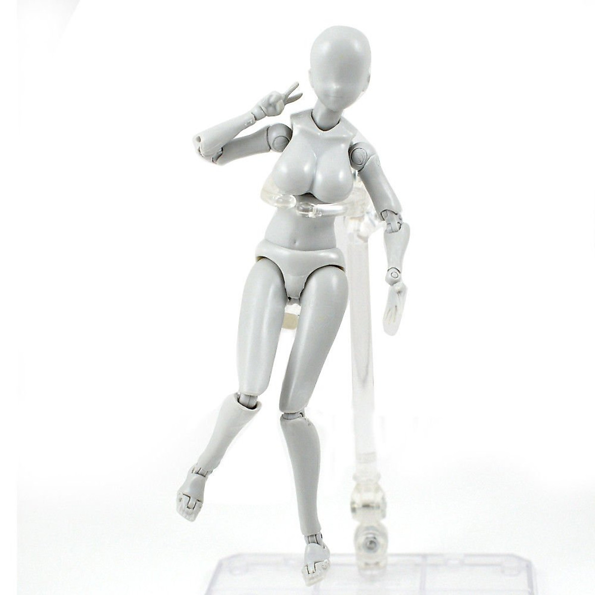 Body Kun Doll PVC Body Chan DX Set 2.0 Gray Color for SHF Body Kun DX Set Male & Female Action Figure Model Set