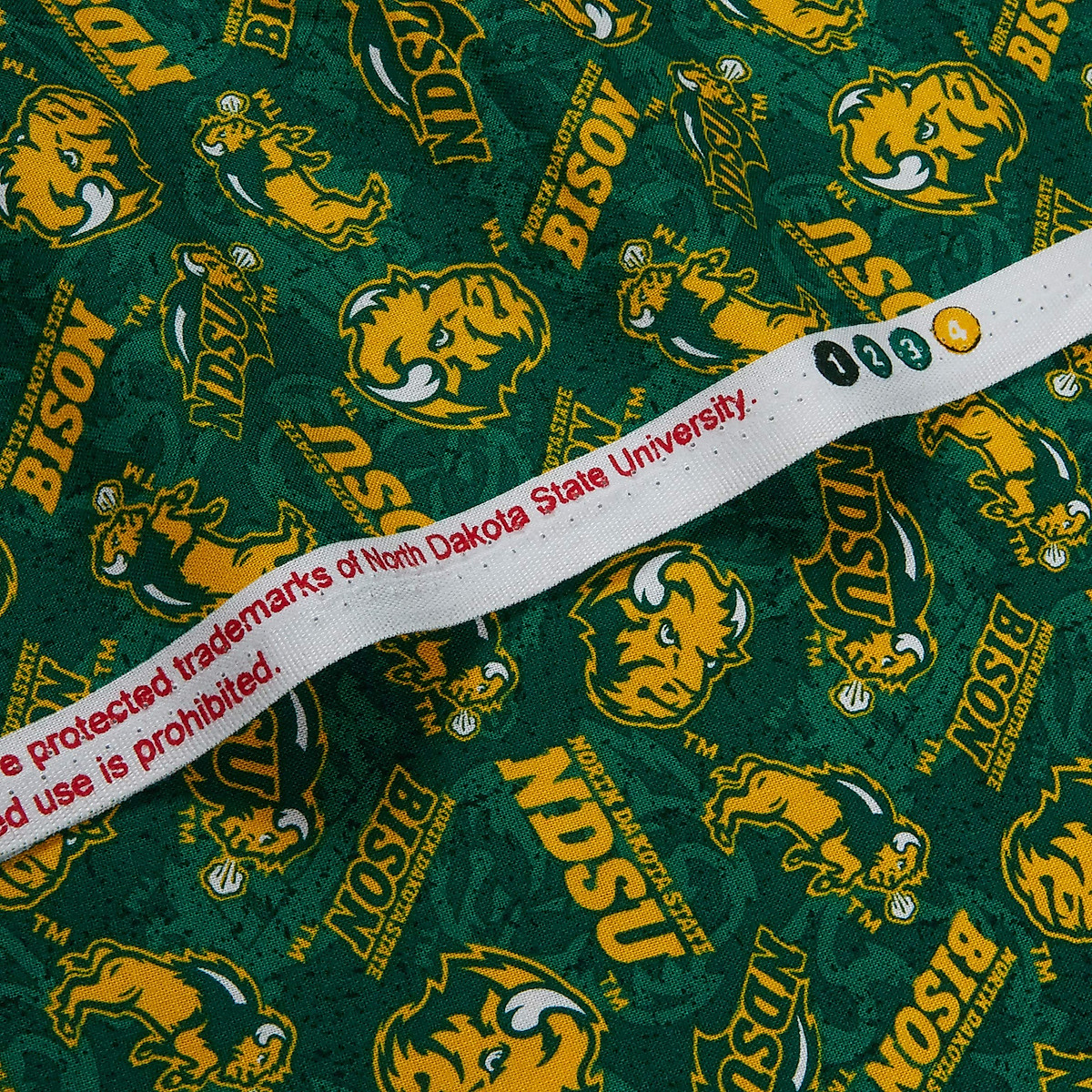 NCAA North Dakota State Bison Tone on Tone Cotton Multi, Fabric by the Yard