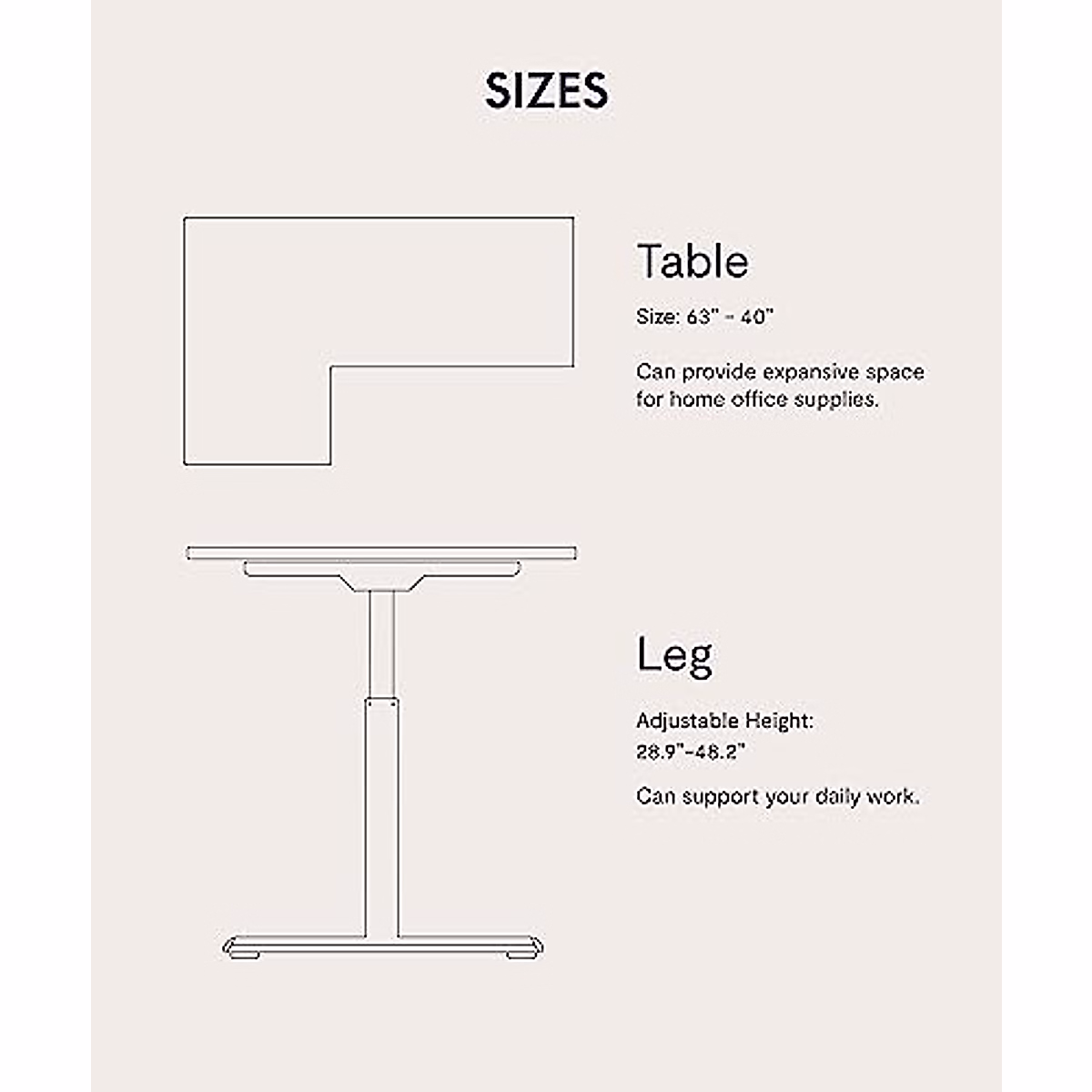 SANODESK 63-Inch Large Dual Motor L-Shaped Electric Height Adjustable Standing Desk - Reversible Panel - White Top/White Frame - Ideal for Gaming, Home Office or Computer Workstation