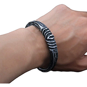 HAQUIL Viking Rune Cuff Bracelet for Men and Women