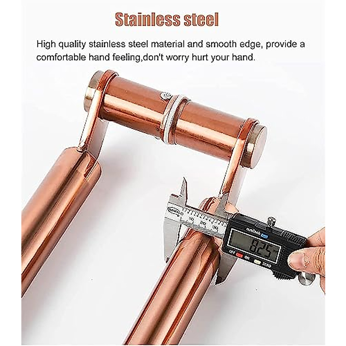 Barn Door Push Pull Door Handle Modern Brushed Push Pull Door Handle for Interior French Doors/Exterior Door, Heavy Duty Stainless Steel Commercial Barn Door Handle for Kitchen/Bathroom, Back-to-Back