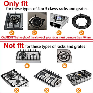 IEUYO Cast Iron Wok Support Ring Burner Ring for Gas Stove Rack Pot Holder Anti-skid Time-saving and Energy-saving for 4 claws racks or grates