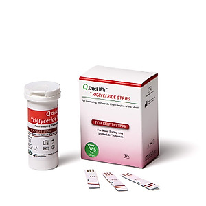 BiO Q.Check LPTs Triglyceride Test Strips, 5 Counts, Used with Q.Check LPTs Meter ONLY (Sold Separately)