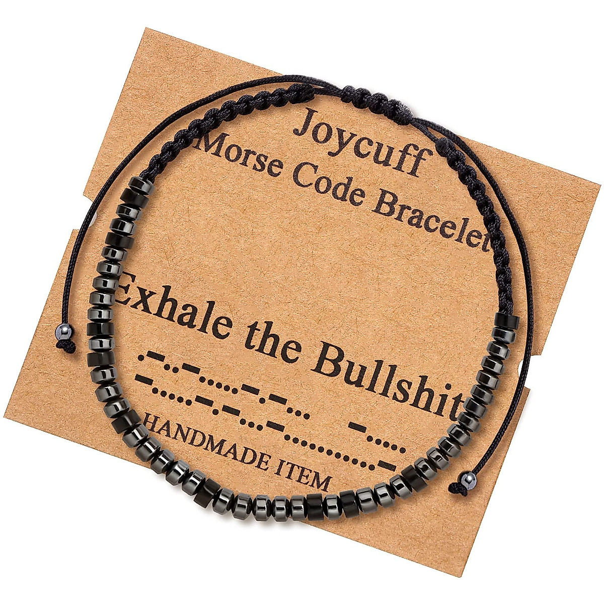 JoycuFF Exhale the Bullshit Inspirational Bracelets for Women Dreams Come True Gifts for Women Men Wishes Bracelets for Friends Sisters Daughters
