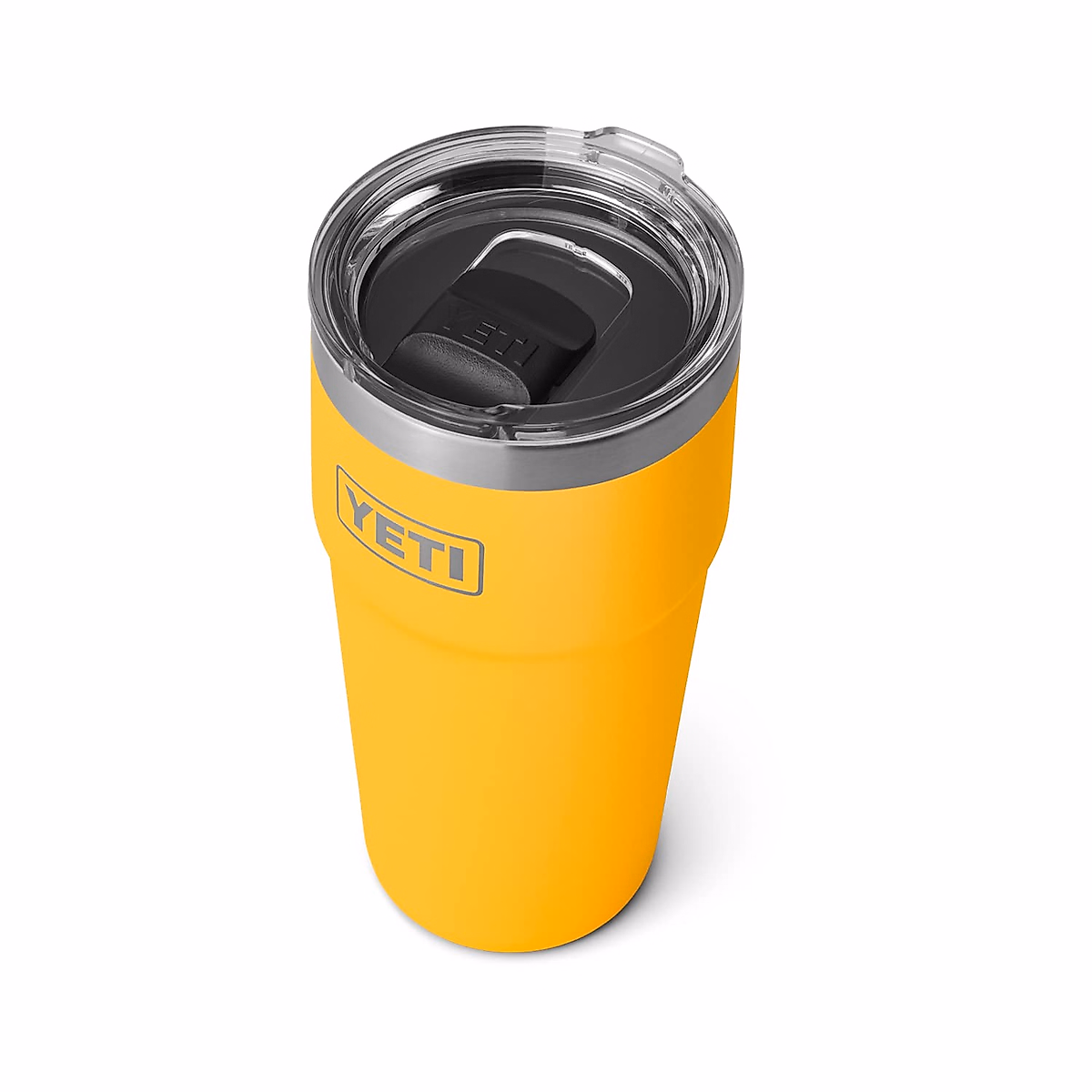 YETI Rambler Stackable Pint, Vacuum Insulated, Stainless Steel with MagSlider Lid, Alpine Yellow