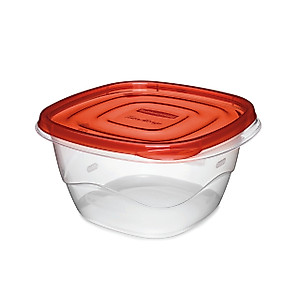 Rubbermaid TakeAlongs Deep Square Food Storage Containers, 5.3 Cup, 2 Count