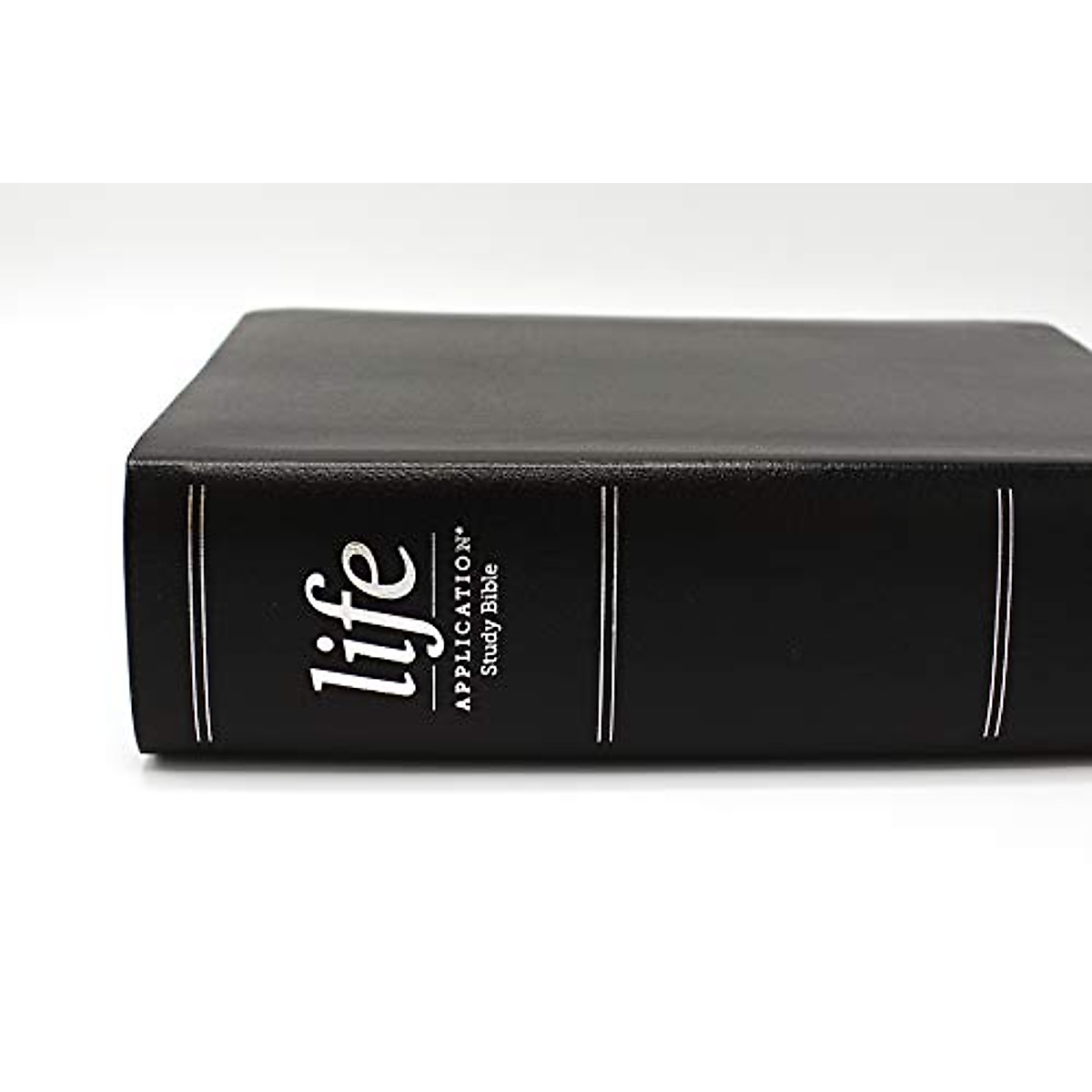 NIV, Life Application Study Bible, Third Edition, Large Print, Bonded Leather, Black, Red Letter, Thumb Indexed