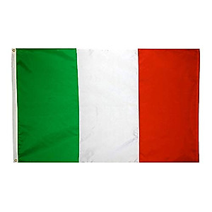 ANJOR Italy Flag 3x5 Foot Italian National Flags Polyester with Brass Grommets 3 X 5 Ft