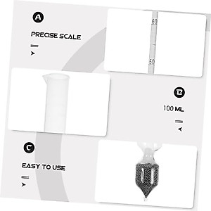 OKUMEYR 1 Set Wine Making Kit Daily Use Graduated Cylinder Stills for Distilling Moonshine Triple Scale Hydrometer Household Measuring Tube Hydrometer for Beer Brewing Alcohol Meter Glass