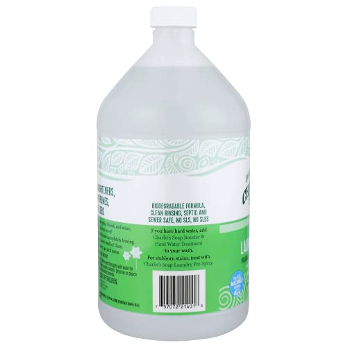 Charlie's Soap HE Hypoallergenic Liquid Laundry Detergent with Pump, 1 Gallon