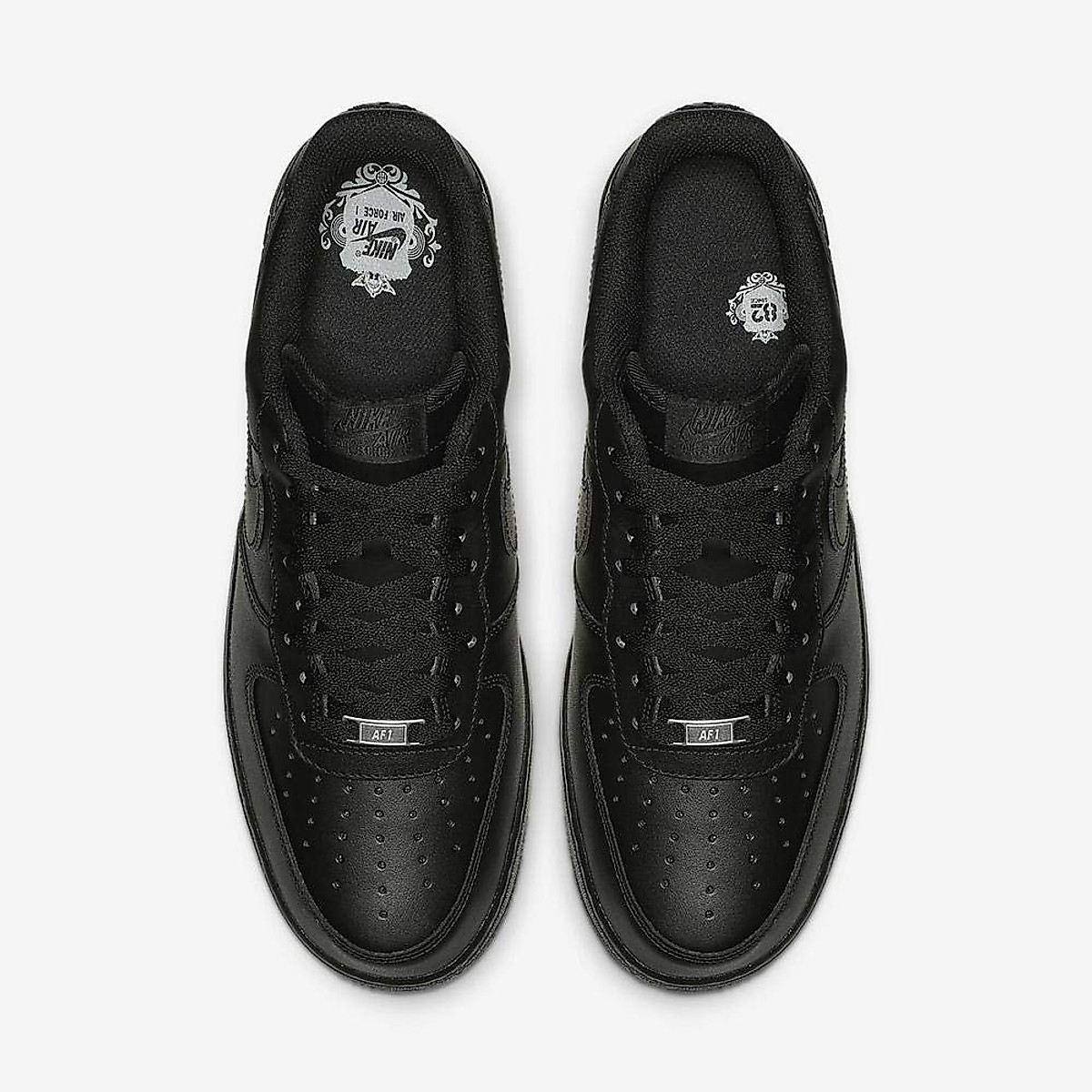 Nike Men's Air Force 1 '07 Black/Black Basketball Shoes 9.5