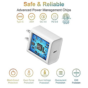 USB C Wall Charger【Apple MFi Certified】 2Pack iPhone 14 Charger Block 20W PD Power Adapter for iPhone 14/14 Pro/14 Pro Max/14 Plus/13 12 11 Pro Max/Mini/Xs Max/XR/X, iPad, Samsung Phone, Google Phone