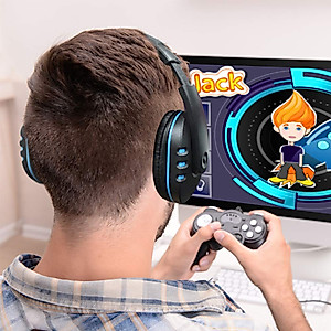 DaKuan 3.5mm Gaming Headset, Over Ear Noise Isolating Headphone with Mic and Volume Control,Compatible with Laptop, PC, PS4, Xbox One Controller, Bonus with Extra 3.5mm Adapter
