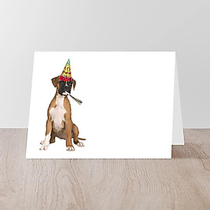 CafePress Boxer Birthday Card Folded Greeting Card Glossy