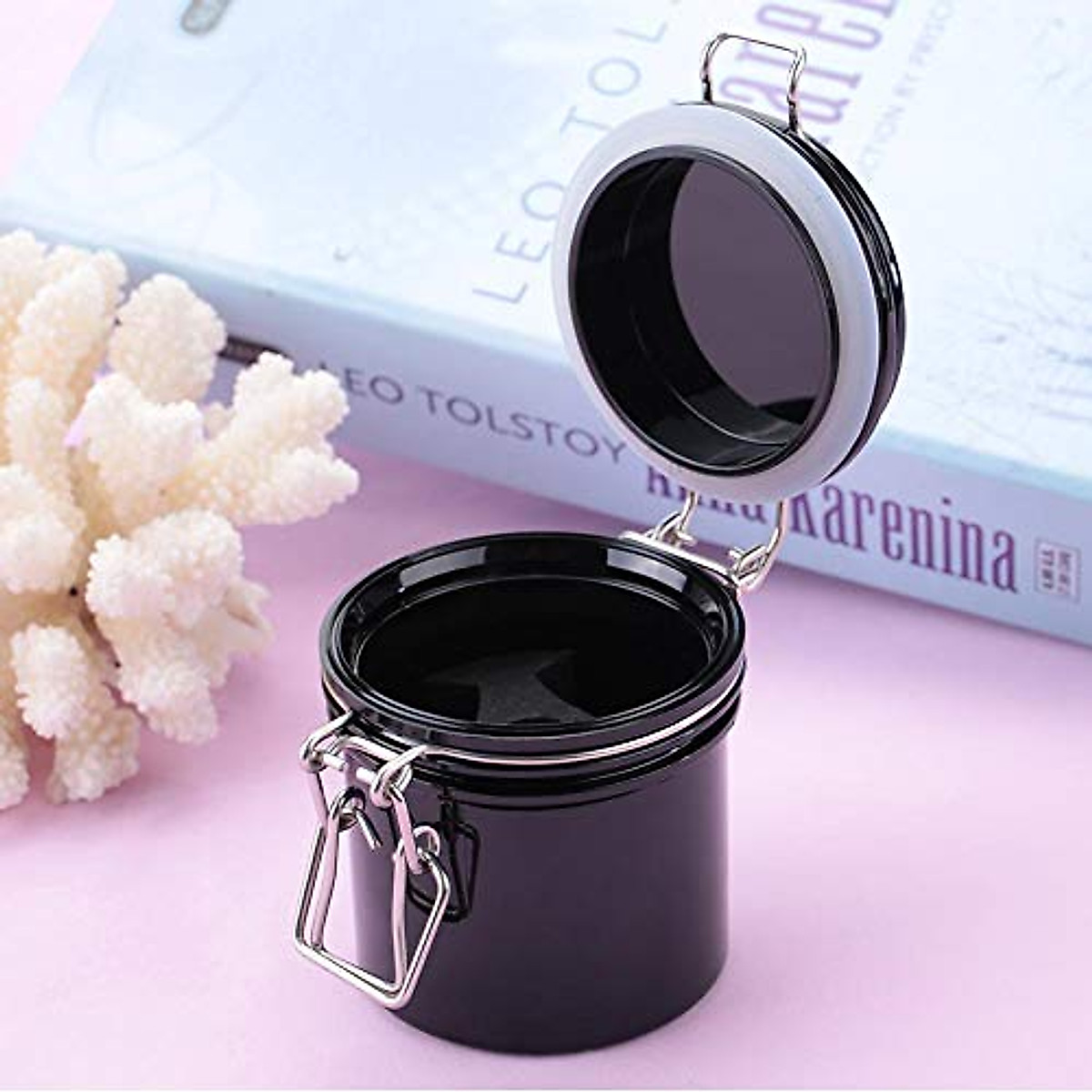 Eyelash Glue Storage Jar, Sealed Storage Container Cylinder for Eyelash Extension Glue, Anti Drying Condensation Glue Storage