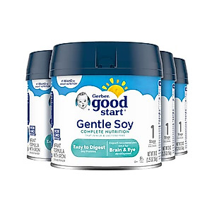 Gerber Good Start Baby Formula Powder, Soy, Lactose Free, Stage 1, 20 Ounce (Pack of 4) , Packaging may vary