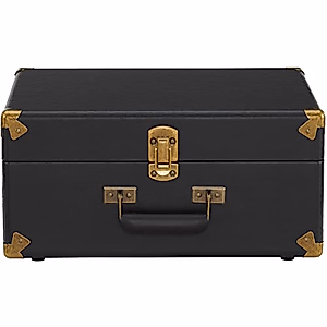 Crosley CR6253B-BK Anthology Vintage 3-Speed Bluetooth in/Out Suitcase Turntable, Black