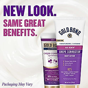 Gold Bond Ultimate Crepe Corrector 8 oz., Age Defense Smoothing Concentrate Skin Therapy Lotion