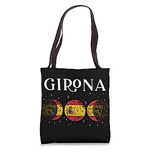 Girona Spanish Flag Vacation Spain Souvenir Tote Bag