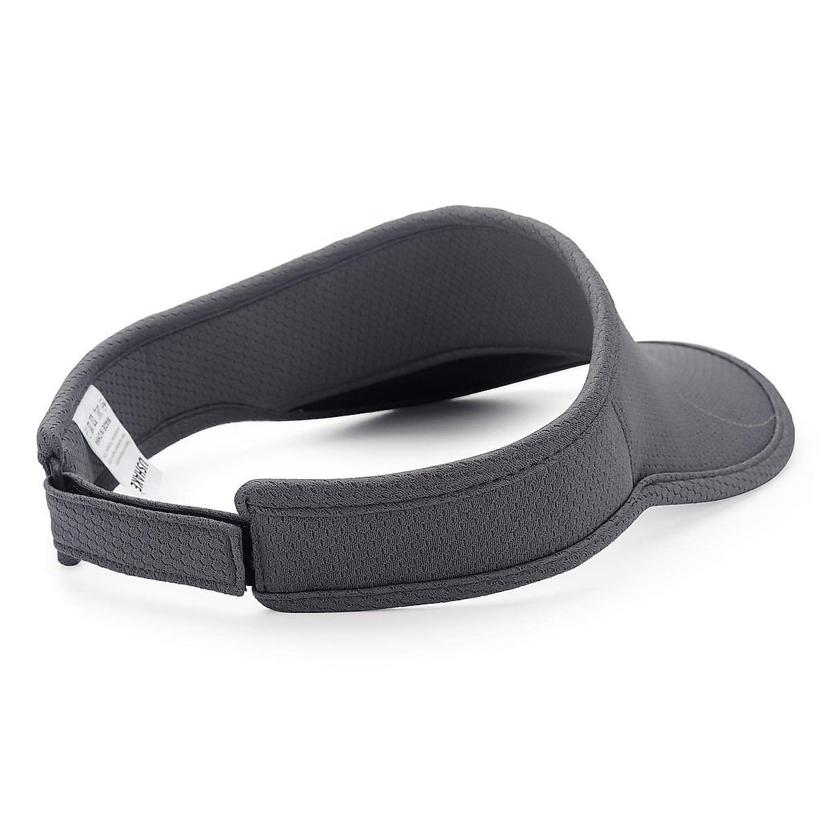 USHAKE Sun Visor Hat - Ultimate Protection and Comfort for Outdoor Activities - Golf Running Jogging Tennis Hiking Dark Grey