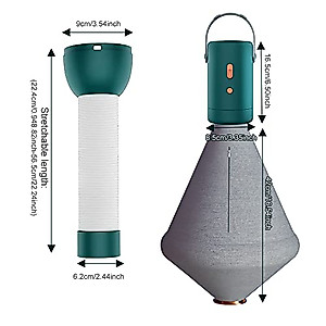 Portable Clothes Dryer,Mini Dryer Travel Clothes Dryer Machine for Apartments,Small Clothes Dryer Suitable for Underwear,Panties,Gym Shorts,Baby and Pet Clothes (Green)