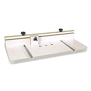 WEN DPA2412T 24 in. x 12 in. Drill Press Table with an Adjustable Fence and Stop Block
