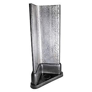 Prescott Plastics 1.5" Inch Angle Iron Plug Insert (10 Pack), Black L Shaped End Cap for Metal Tubing, Fence, Glide Insert for Pipe Post, Chairs and Furniture Legs