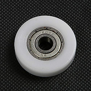 Replacement Part for M.C Carbon Steel And Nylon 1pcs 5x22x7mm 8x28/30/35mm Mini Bathroom Nylon Pulley Shield Bearings Wheel Roller - (Type: 002)
