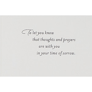 Hallmark Sympathy Greeting Card (Laser Flower)