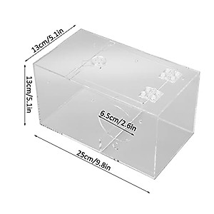 Parakeet House Box Acrylic Bird Breeding Box Transparent Parrot Mating Box Cage for Lovebirds Cockatiel Budgie