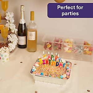 MATANA 9x9 Aluminum Pans with Lids (25 Pack) Disposable Aluminum Tays - 9" Inch Square Foil Cake Baking Pans & Food Containers with Lids