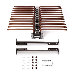 MYOYAY Pull Out Trousers Rack 22 Arms Steel Pull Out Pants Rack Pants Hanger Bar Clothes Organizers for Closet for Space Saving and Storage Maximum Load 33lbs Beige 23.4x18x5.7inch