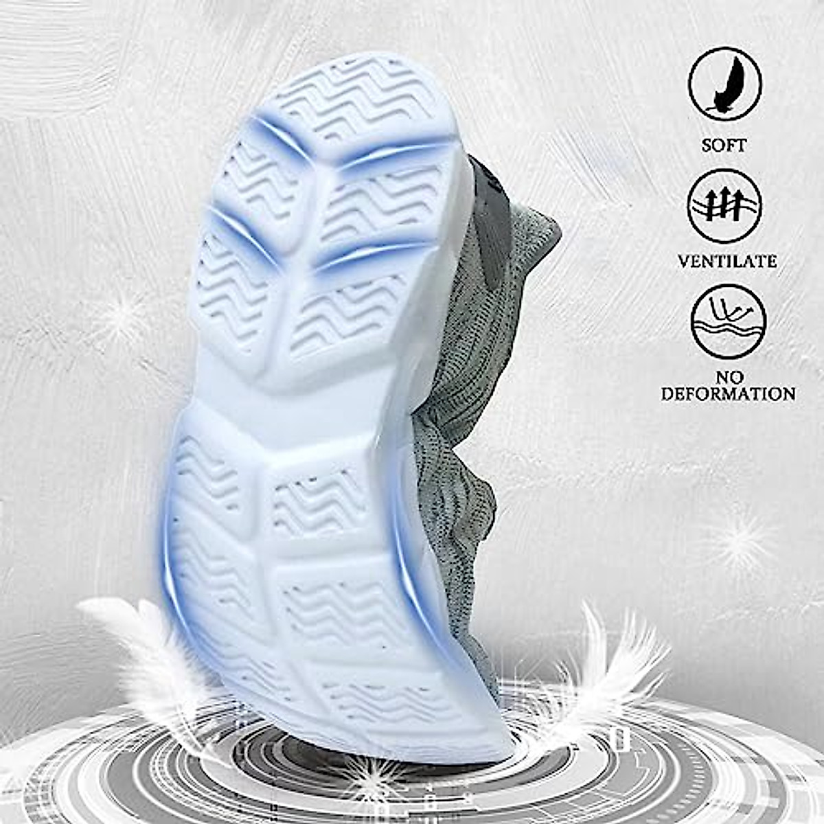 Linenghs Womens Tennis Shoes Grey