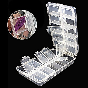 OriGlam Premium 20 Compartments Tackle Boxes, Tackle Utility Boxes, Plastic Box Storage Organizer Box Adjustable, Fishing Tackle Storage Box Organizer