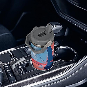 SYJTGDE Large Capacity Car Cup Holding A Tennis Racket Fashionable Upgrade Car Cup Advanced And Beautiful Travel Cup