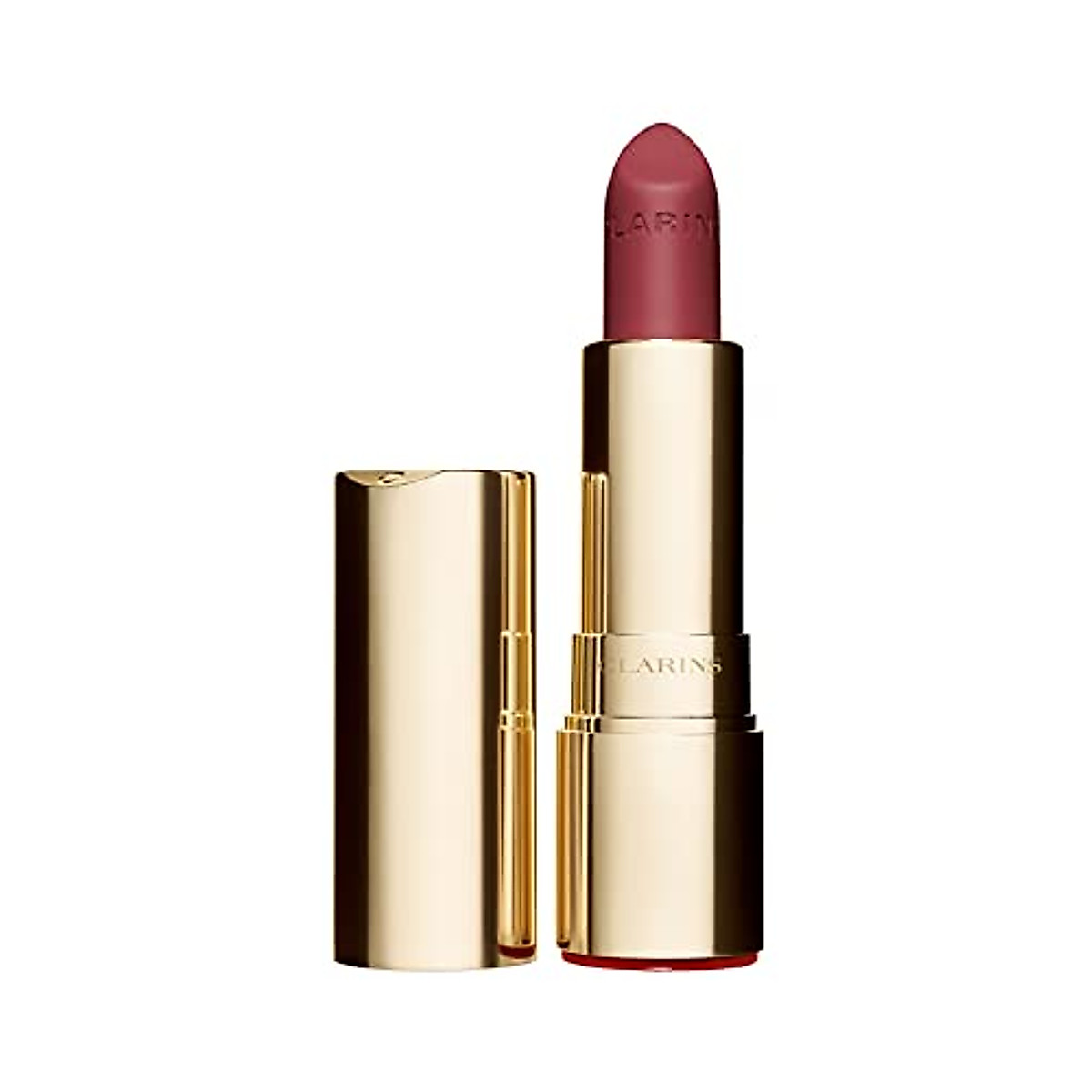 Clarins Joli Rouge Velvet Lipstick | Luminous, Matte Finish | Intense, Long-Lasting Color | Moisturizing | Organic Apricot Oil and Marsh Samphire Extract Deliver Skincare Benefits | 0.1 Ounces