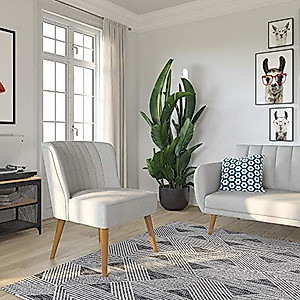 Novogratz Brittany Upholstered Accent Chair - Light Gray