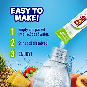 Juicy Mixes Tropical Splash Dole- Powder Drink Mix - Sugar Free & Delicious, Makes 72 Flavored Water Beverages, 72.0 Count