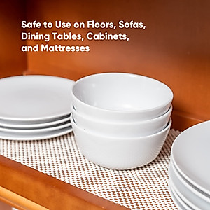 Veken Shelf Liner for Kitchen Cabinets, 17.5 in x 20 Ft Drawer Liners Non Adhesive, Non Slip Kitchen Cupboard Liner, Easy Install Storage Mat