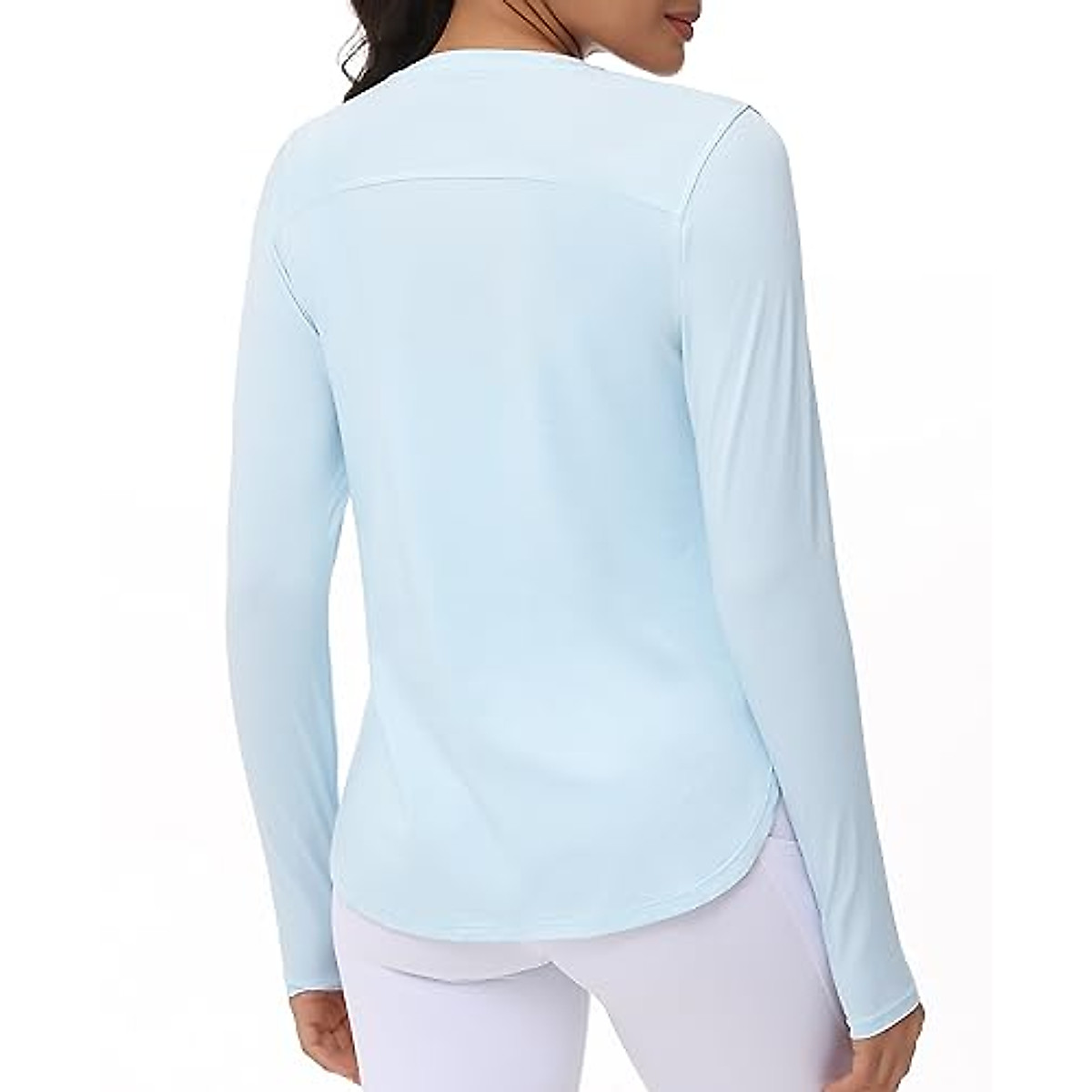 Dragon Fit Womens Lightweight Workout Shirts Slim Fit Long Sleeve Yoga Tops with Thumb Hole